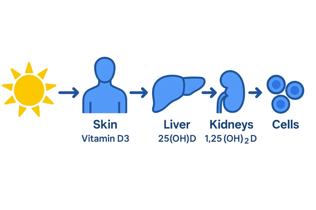 How Vitamin D Works: Skin to Liver to Kidneys Explained