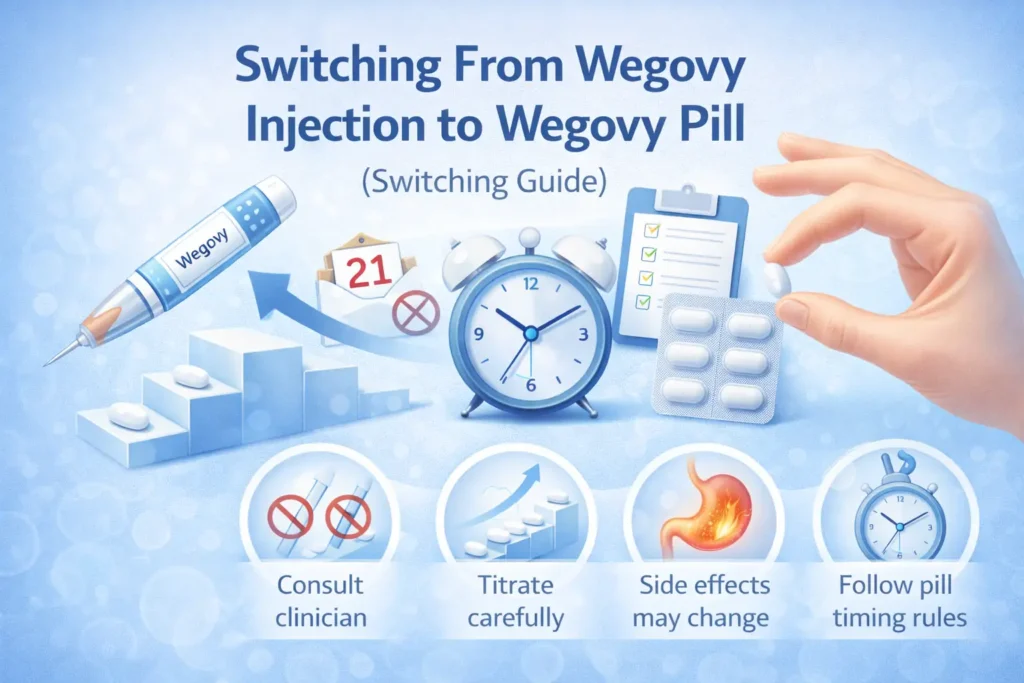 Switch From Wegovy Injection to Wegovy Pill: Guide + Safety