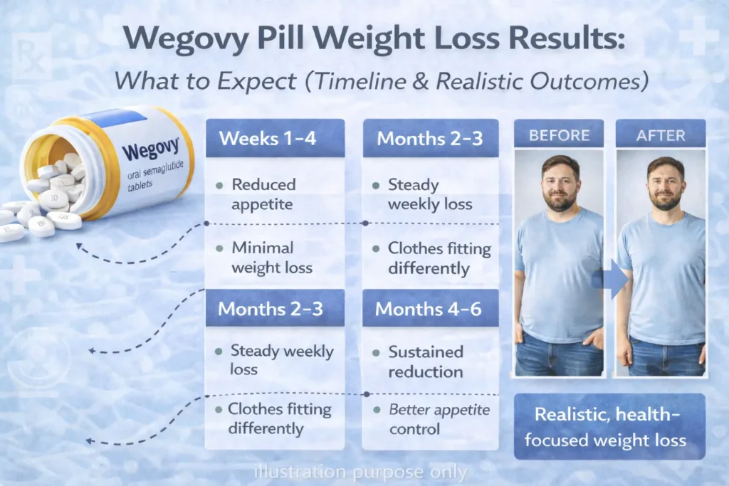 Wegovy Pill Weight Loss Results: Timeline & What to Expect