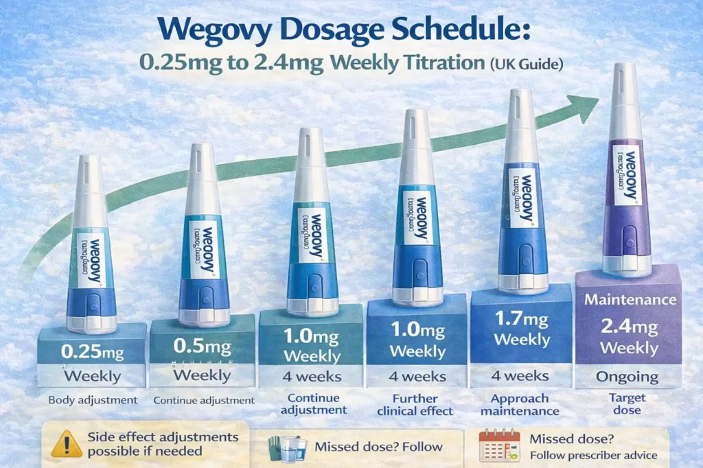 Wegovy Dosage Schedule: 0.25mg to 2.4mg UK
